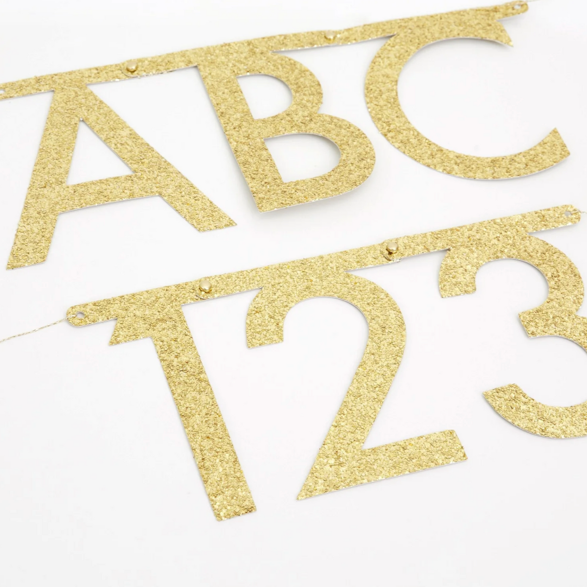 Gold Glitter Letter Garland Kit – Sparkle and Swag Party