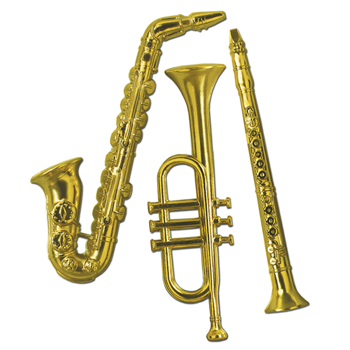 Gold Plastic Musical Instruments – Sparkle and Swag Party