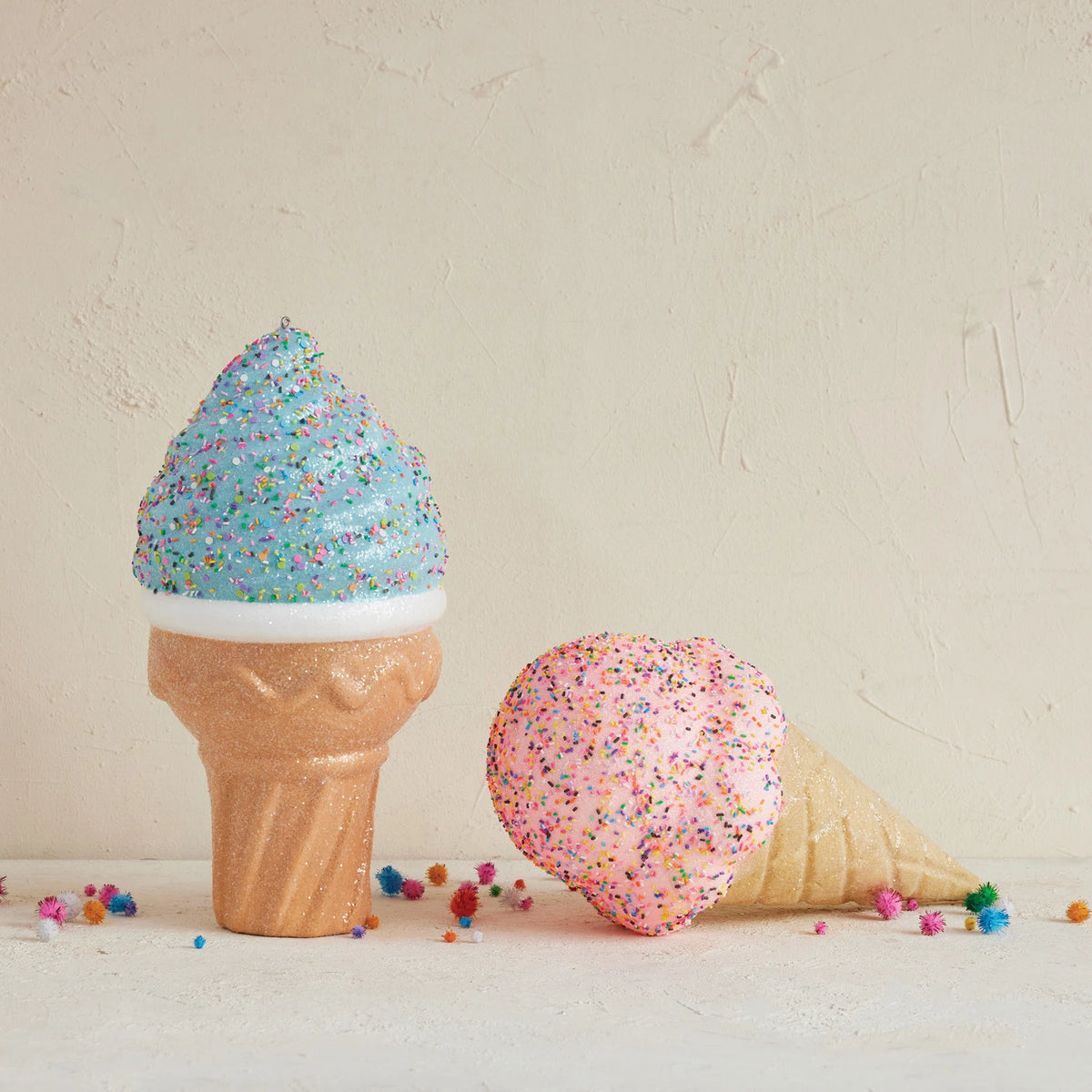 Oversized Foam Ice Cream Ornament – Sparkle and Swag Party
