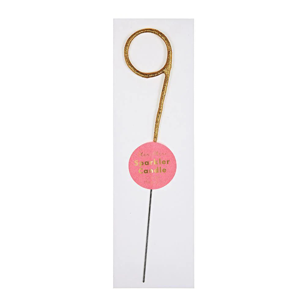 Gold Sparkler Numbers- 9 – Sparkle and Swag Party