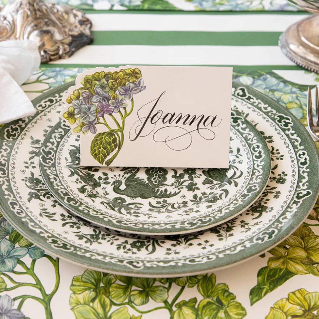 Hydrangea Place Card – Sparkle and Swag Party