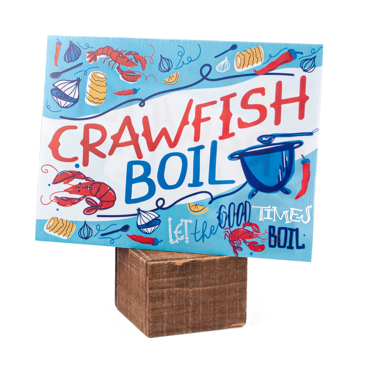 Crawfish Boil Yard Sign – Sparkle and Swag Party