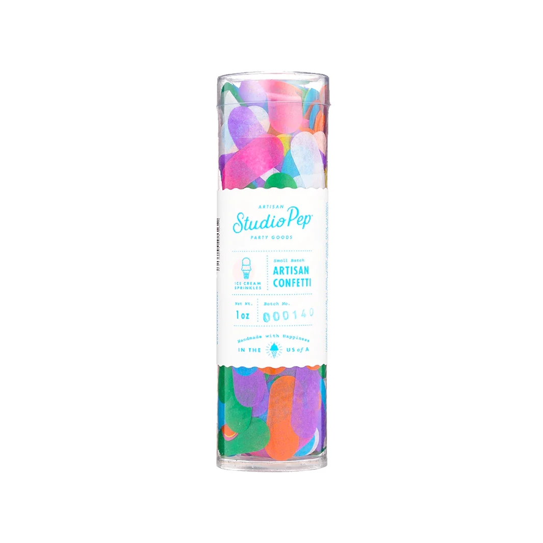 Ice Cream Sprinkles Confetti Tube – Sparkle and Swag Party